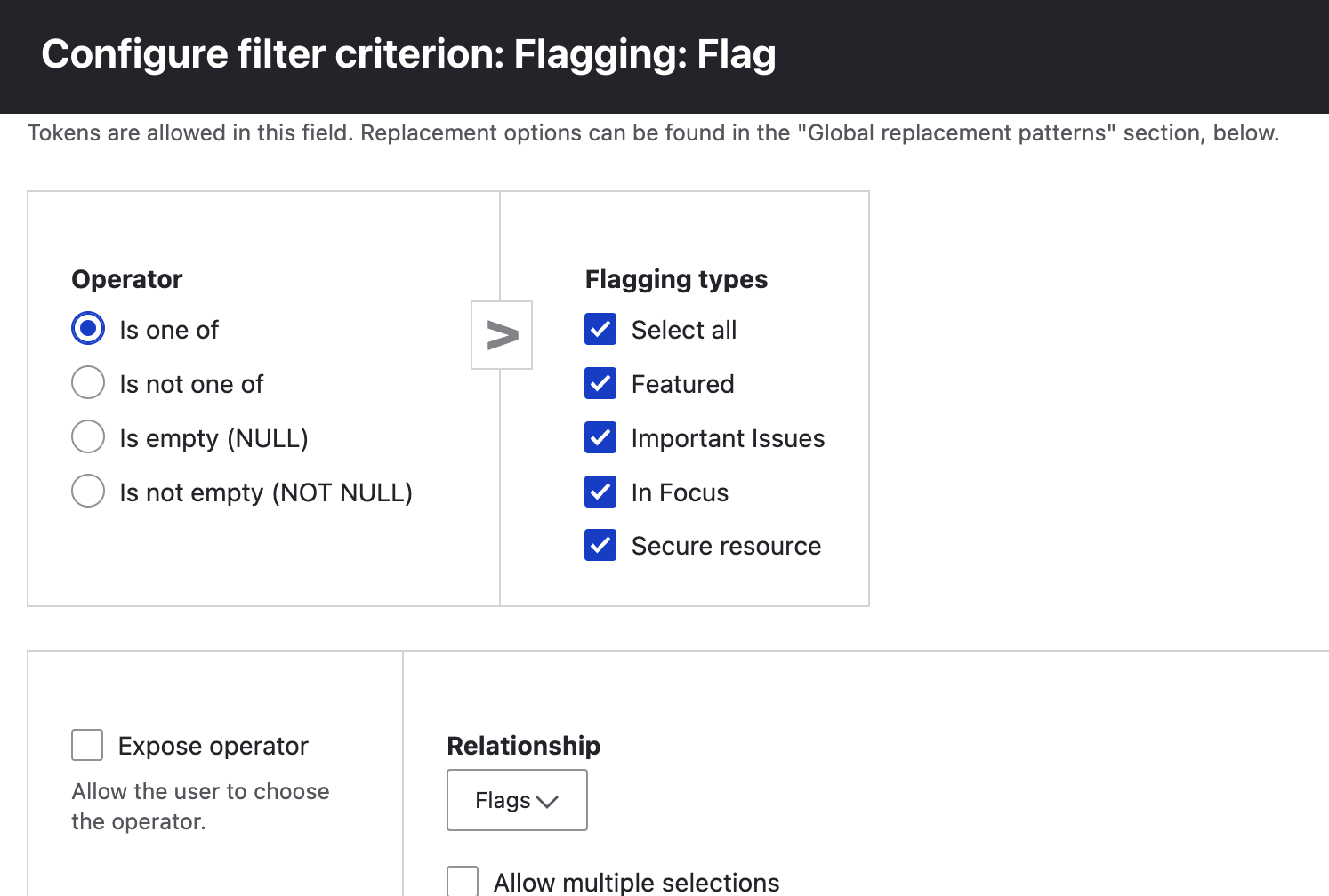 Add Any option to view relationship to allow filter content [#3393279] | Drupal.org