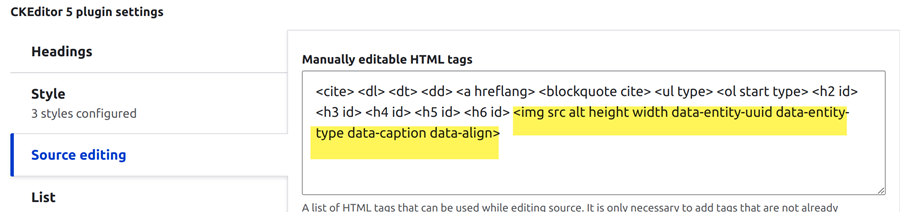 Images not showing on CKEditor 5 [#3364139] | Drupal.org