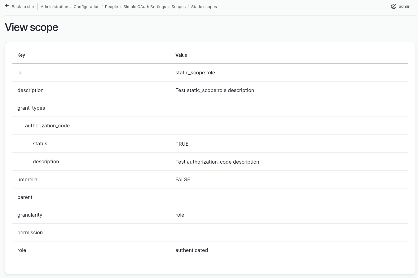 Correct static scope key rendering [#3396188] | Drupal.org