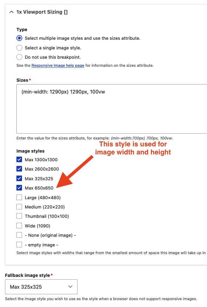 Responsive image width/height values are not used from fallback image ...