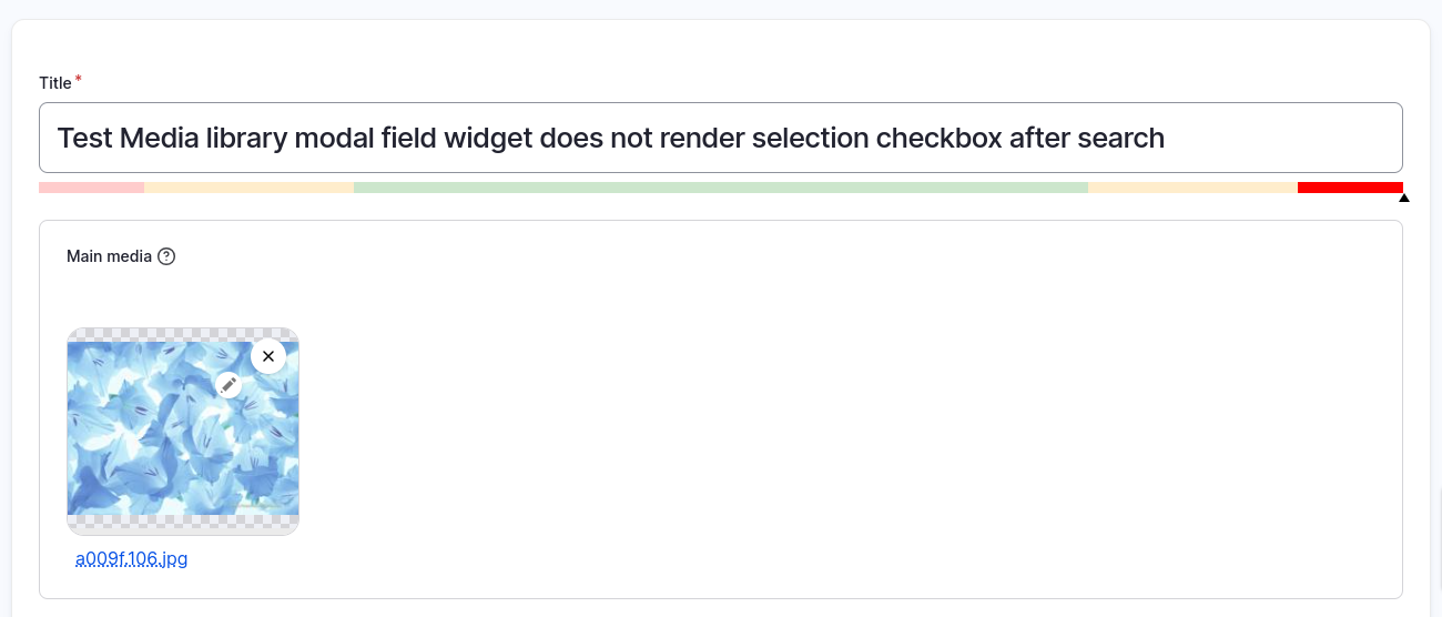 Fix not rendered selection checkbox for Media Library grid widget after searching [#3398691 ...
