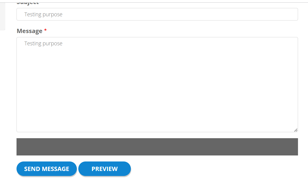 Preview message text is not visible in the contact form [#3397959] | Drupal.org