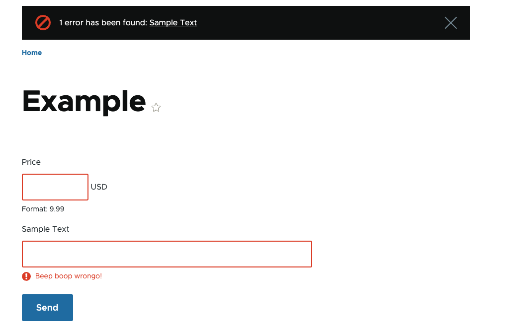 Inline errors on price field are not visible [#3400651] | Drupal.org
