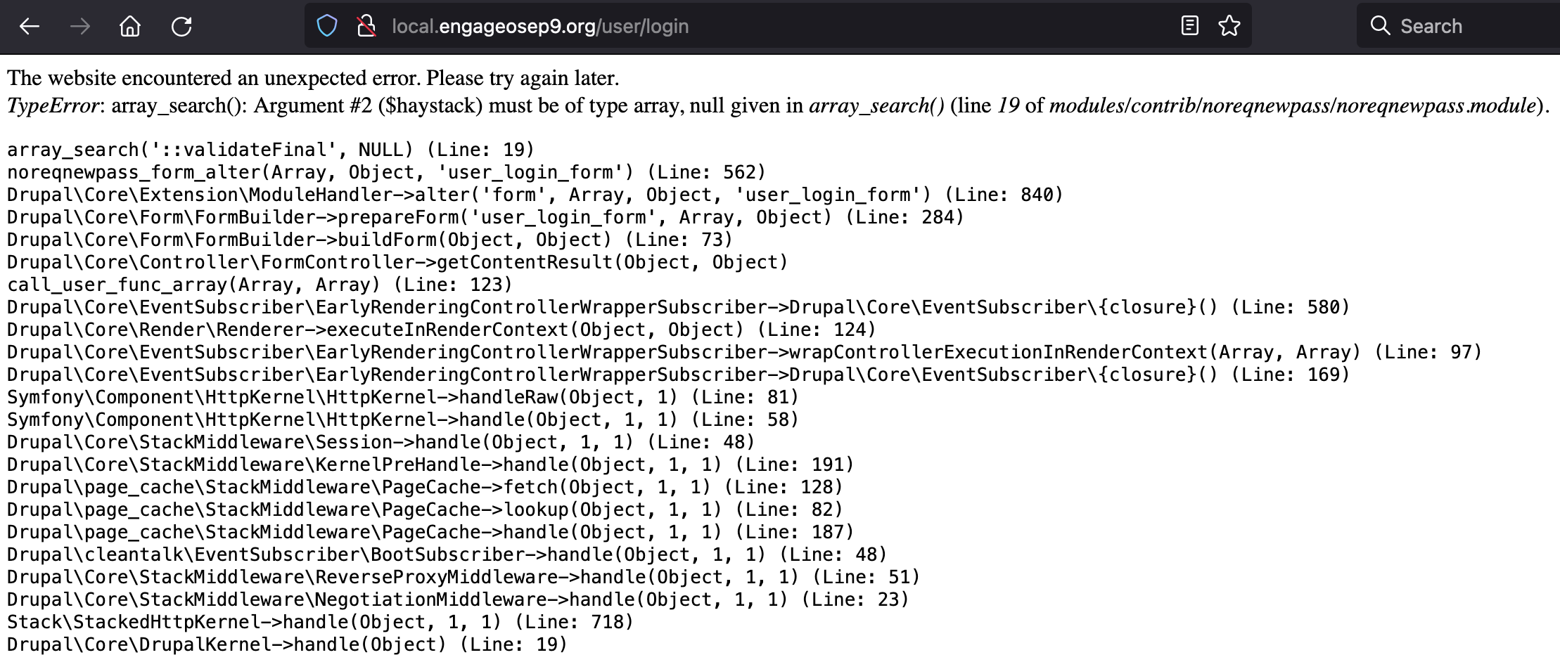 Error Typeerror Arraysearch Argument 2 Haystack Must Be Of Type Array When Modules 3867