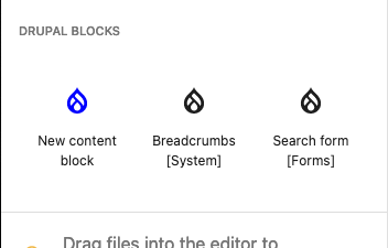 Add/manage non-reusable content blocks (Drupal blocks) [#3404876 ...