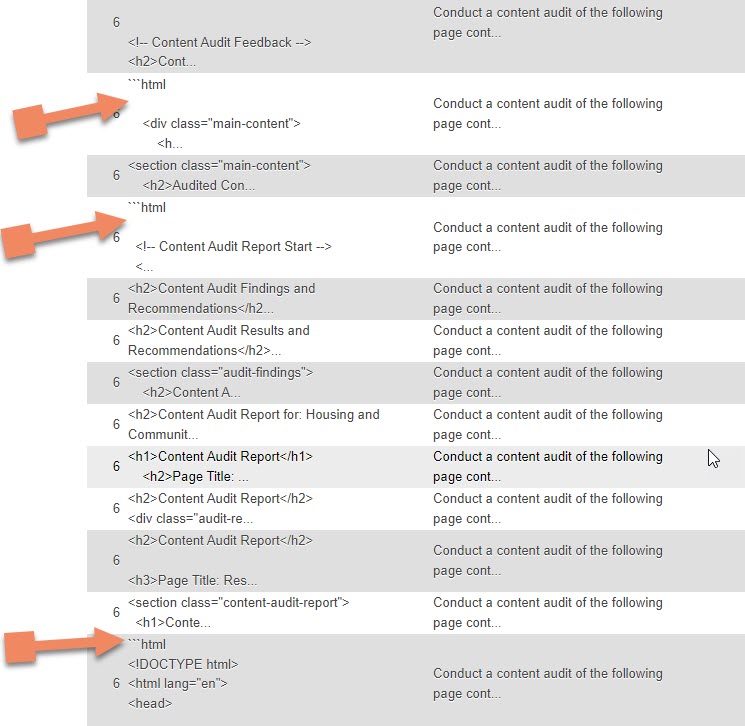 Custom Prompts Return report in markdown and not HTML [#3406001 ...