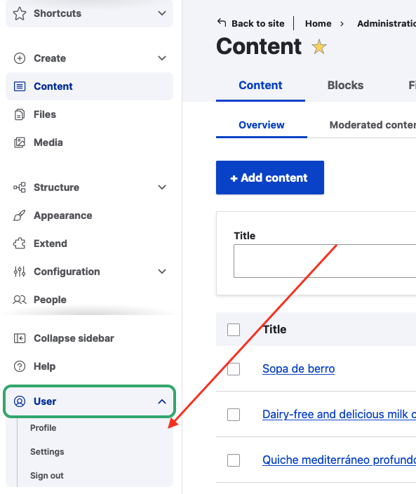 Print the real User account menu in the footer [#3408260] | Drupal.org