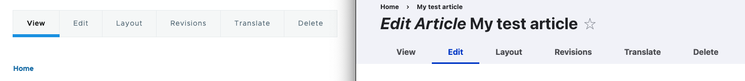 Delete local task should be the last tab for content entities [#3306388] | Drupal.org
