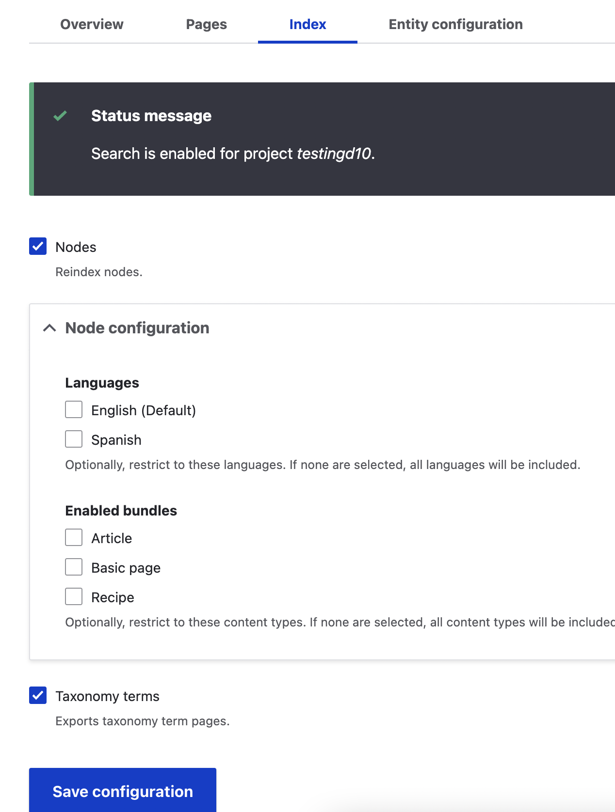 Duplicate feature for excluding content types (UX issue). [#3412396] | Drupal.org
