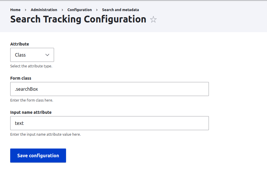[1.0.x] Search Tracking [#3413996] | Drupal.org