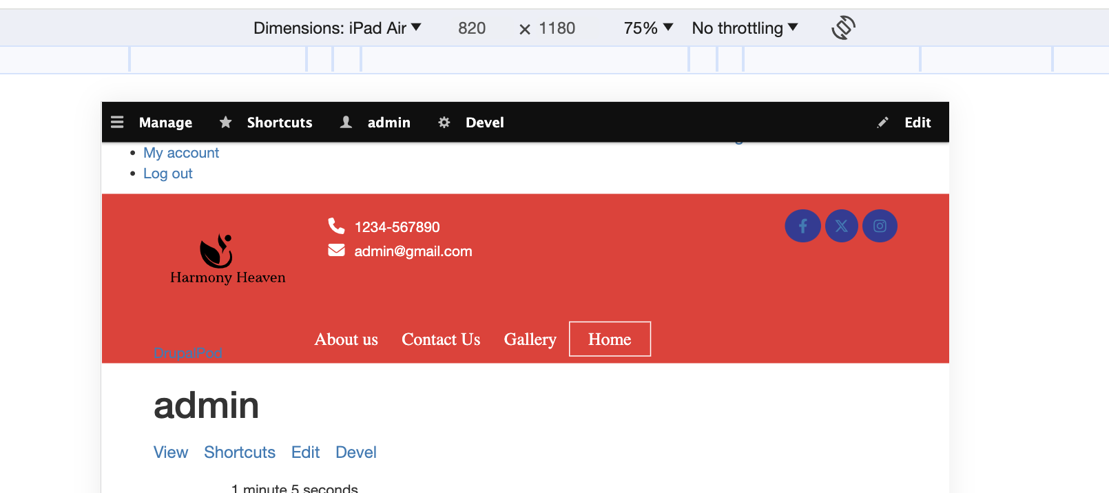 On Ipad menu is broken need to fix. [#3394549] | Drupal.org