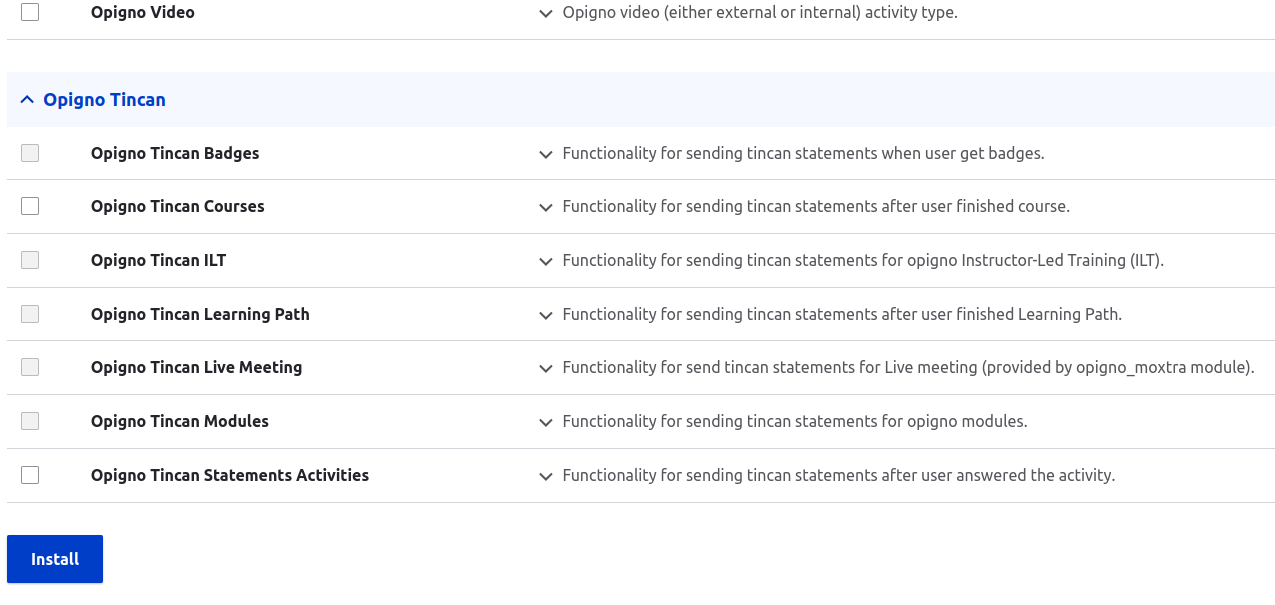 Unable to install Opigno Class due to unmet dependencies: field.field.group_content.opigno_class ...
