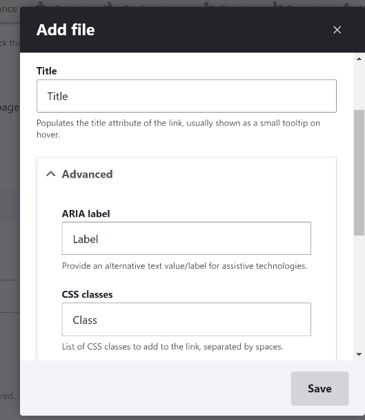 Editor_file+Edit_Advanced_Link: conflicting field attributes [#3416355 ... Editor_file+Edit_Advanced_Link: conflicting field attributes [#3416355 ...