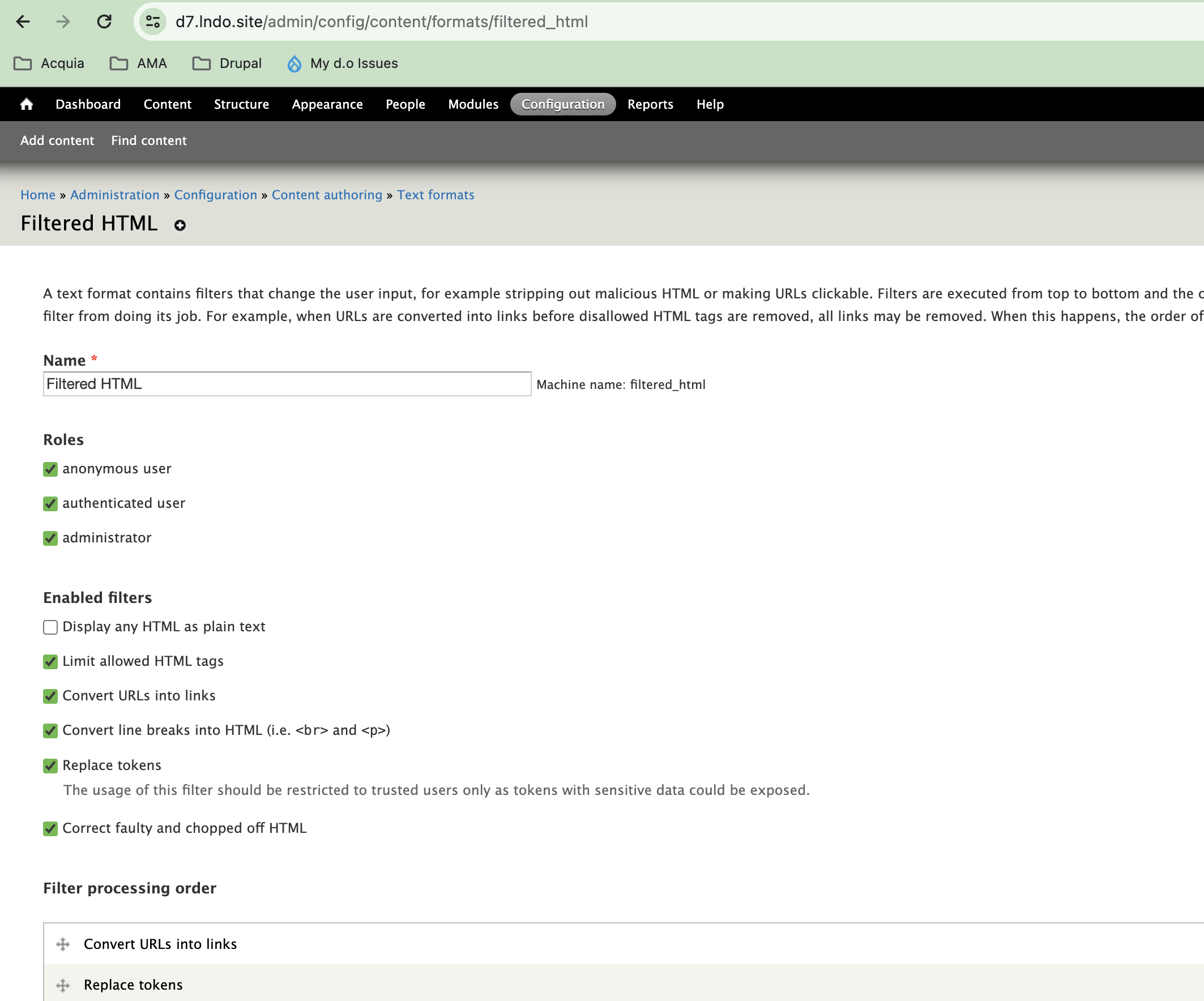 D10: Re-vet Token Filter (drupal/token_filter) [#3420282] | Drupal.org