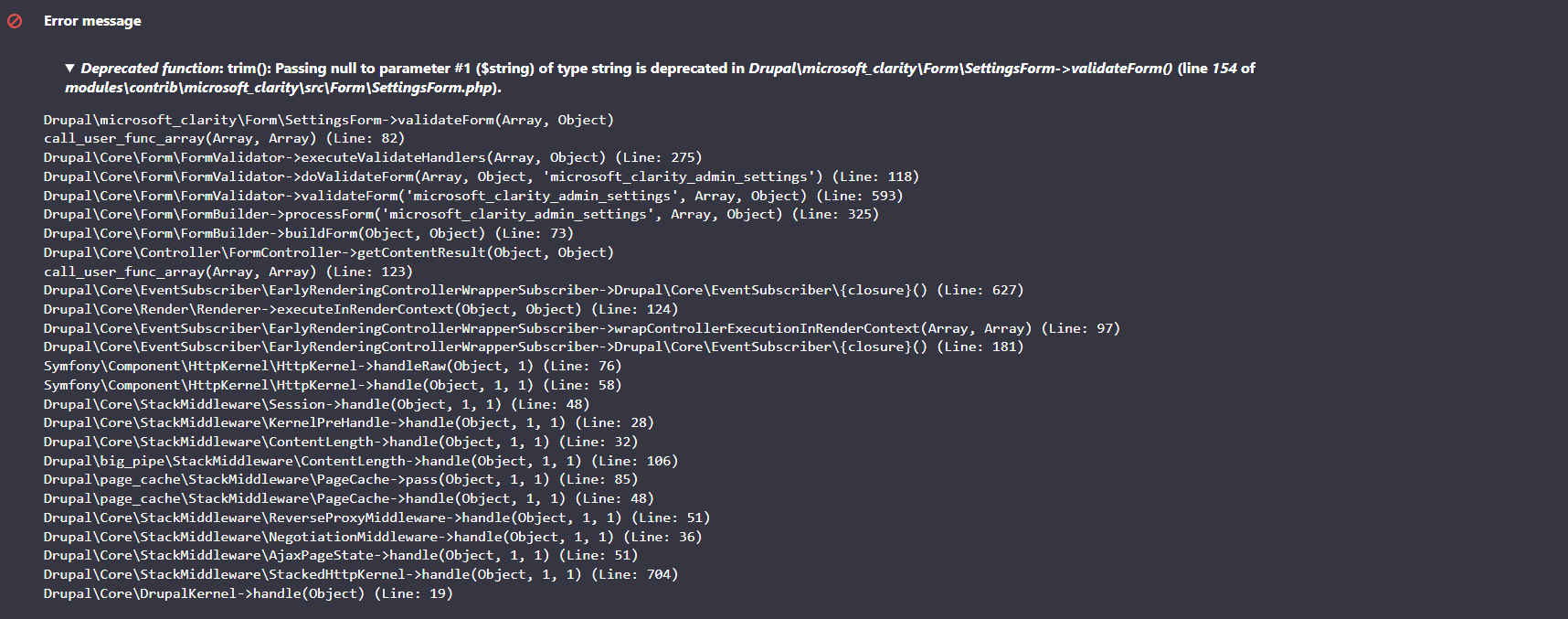 Issue with module configuration [#3425329] | Drupal.org