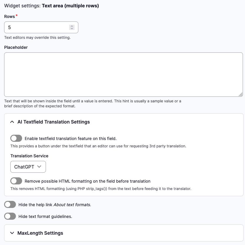Unable to enable AI Text Translation for Text with summary [#3427592] | Drupal.org