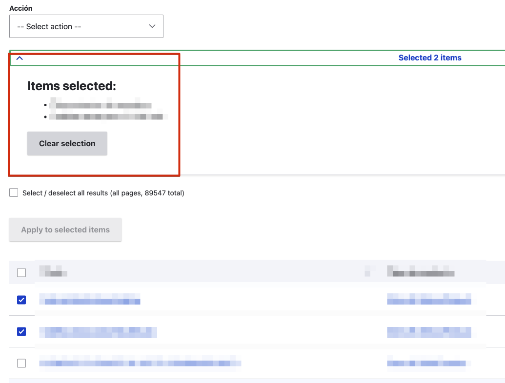Unable to select entities using the Views Bulk Operations field plugin ... Unable to select entities using the Views Bulk Operations field plugin ...