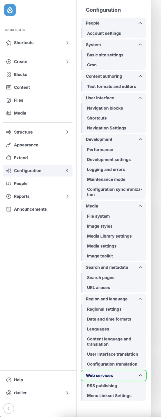 There should be only one submenu expanded in the drawer at a time ...