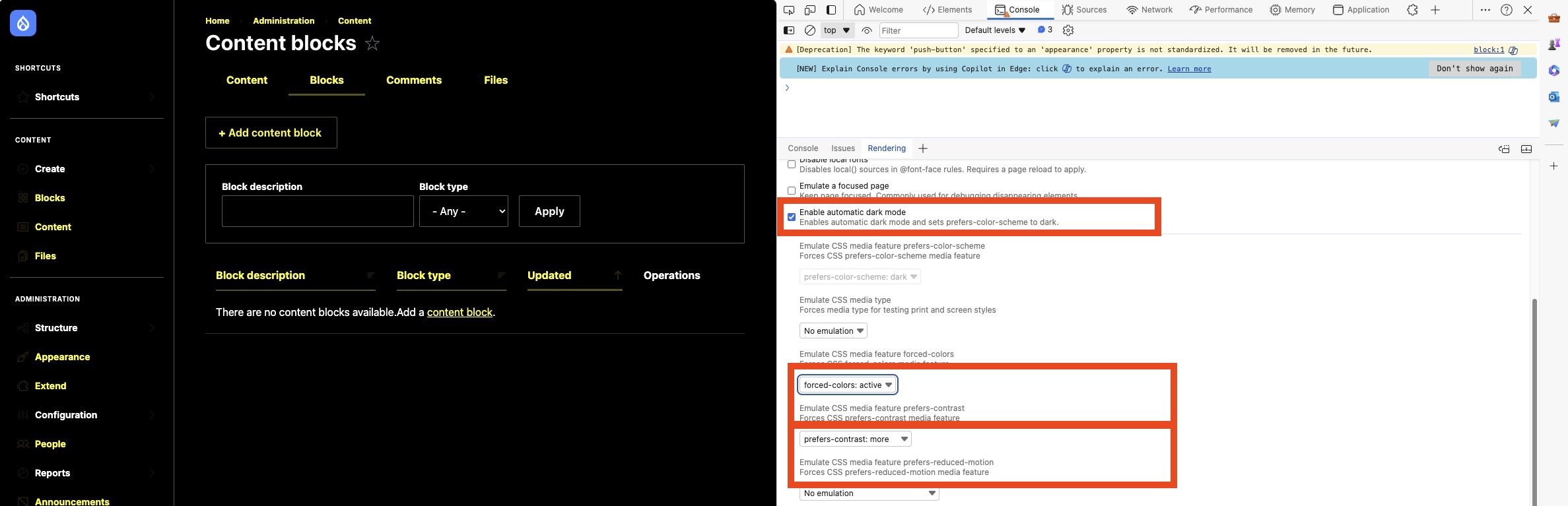 High contrast mode needs some more refinement [#3438477] | Drupal.org