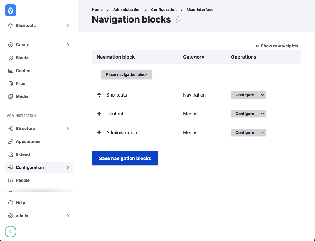 Add the new Navigation to core as an Experimental module [#3438895] | Drupal.org