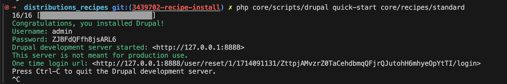 Allow CLI install of Drupal using recipes [#3439702] | Drupal.org