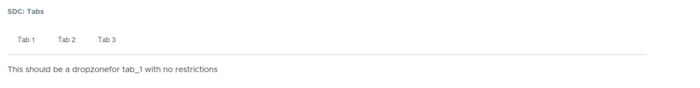 Introduce an example set of representative SDC components; transition from "component list" to ...