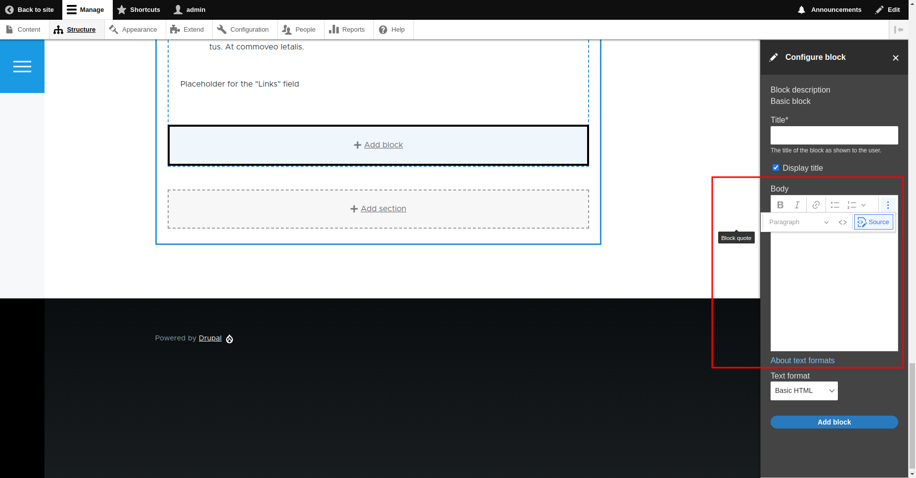 CKEditor 5 toolbar overflow can become unusable in Off canvas [#3328095] | Drupal.org
