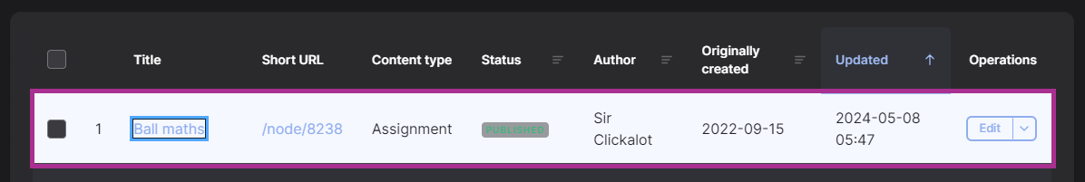 After Ctrl-clicking a node in the admin/content page [#3456490] | Drupal.org