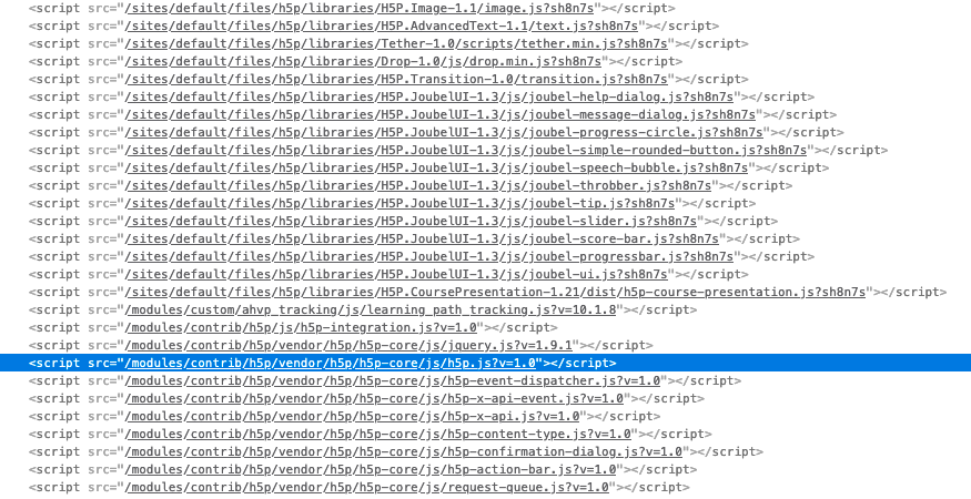 Errors due to content libraries being loaded before main H5P libraries [#3464434] | Drupal.org
