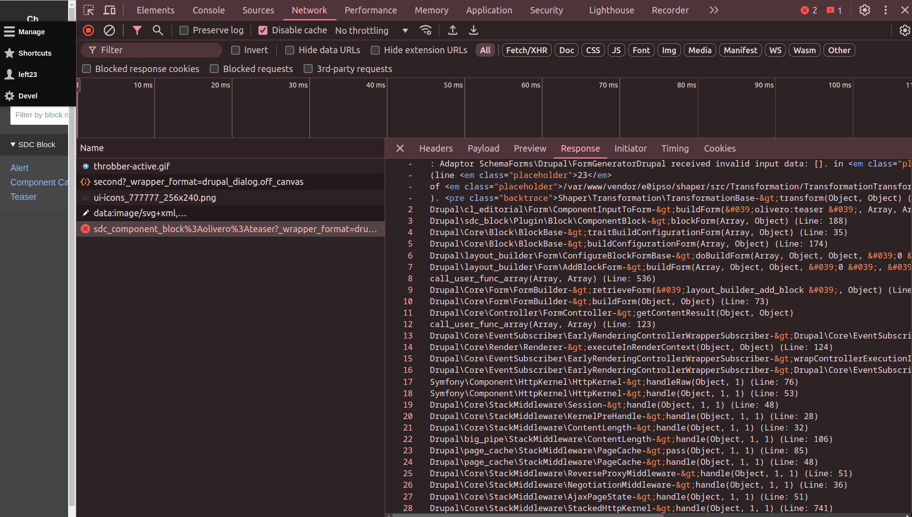 Adding other components results in ajax error and form fails [#3473895] | Drupal.org