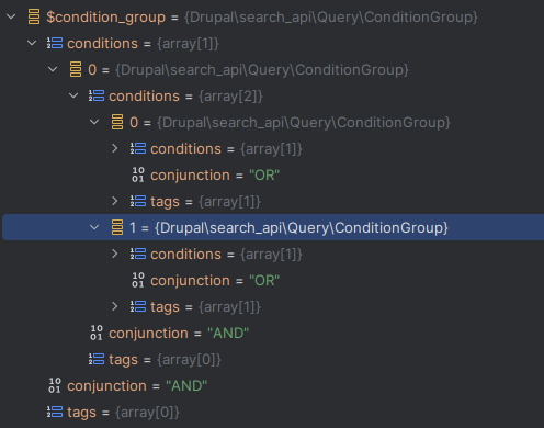 Nested AND conditiongroups break facet results [#3485461] | Drupal.org