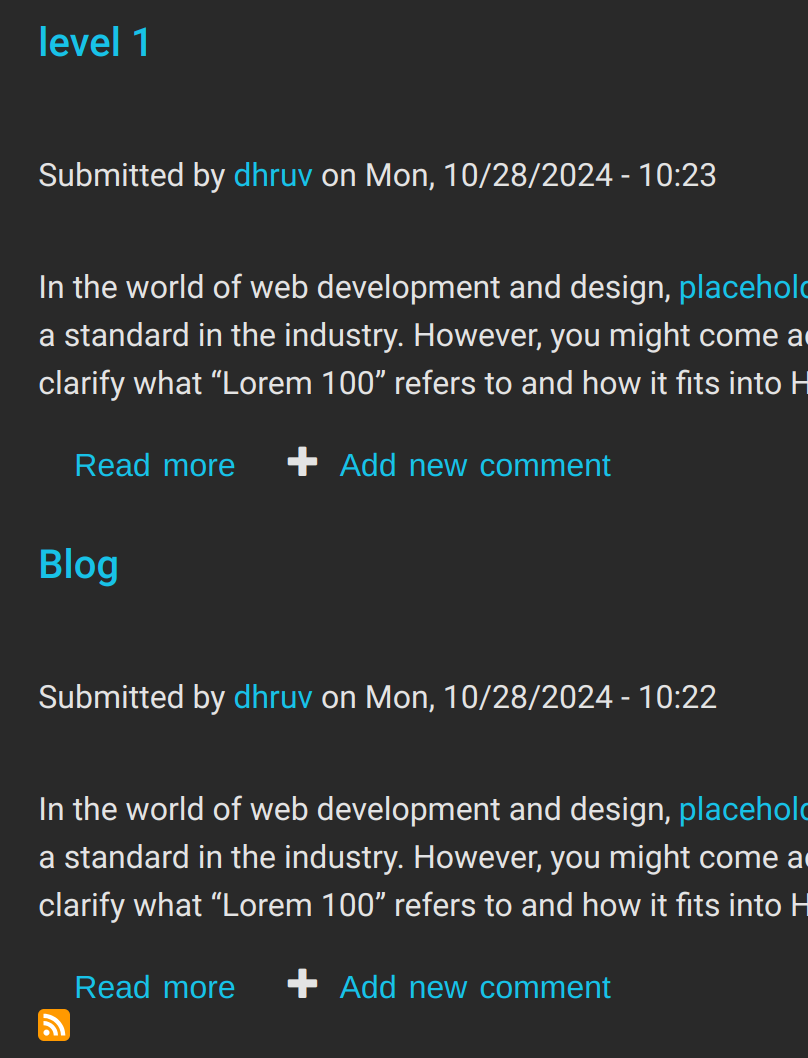 Fix styling for 'Read more' and 'Add new comment' sections [#3482625] | Drupal.org