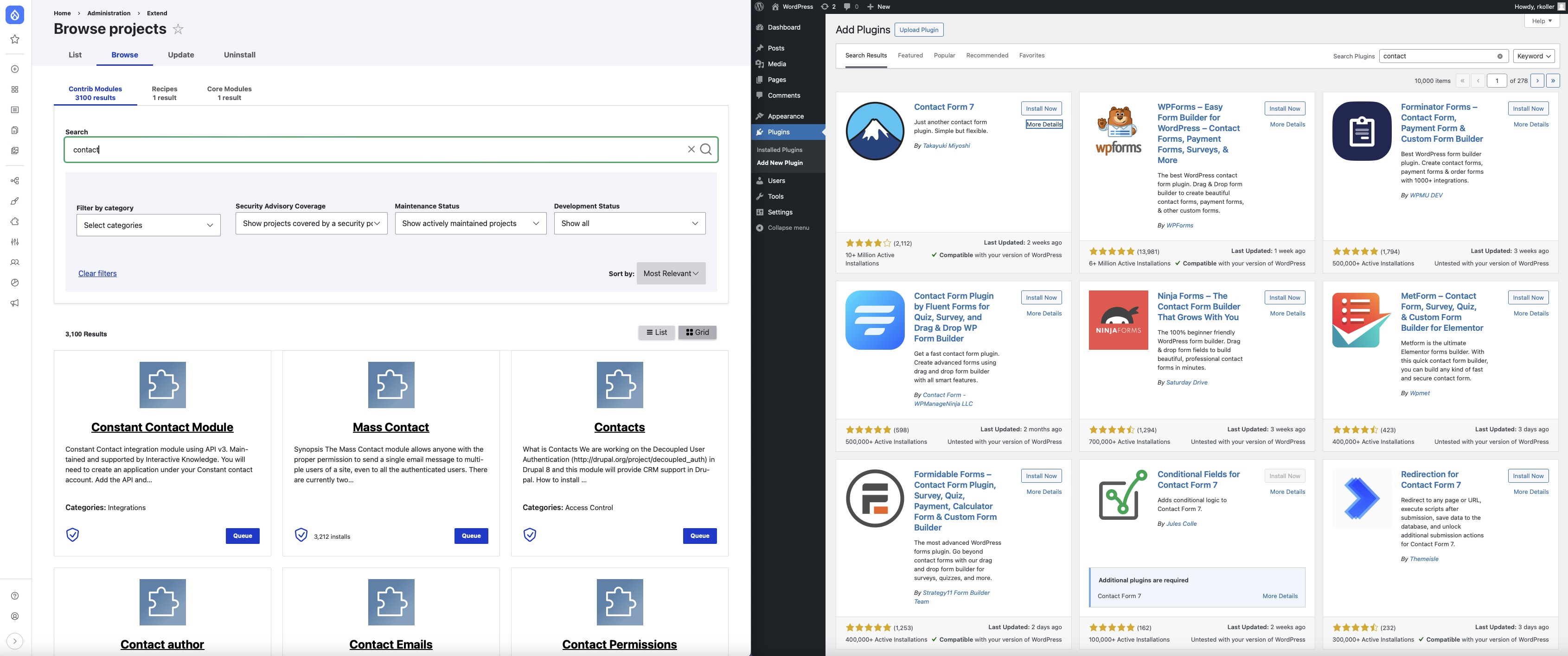 Make the overall design of the browse page more compact and dense [#3487845] | Drupal.org