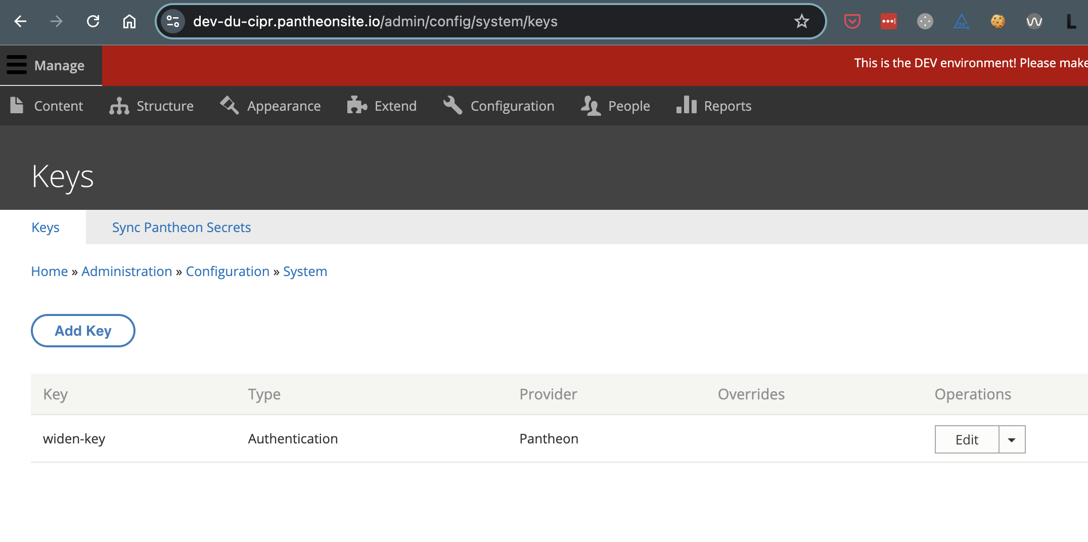 Error when saving Key, but still saved [#3491433] | Drupal.org