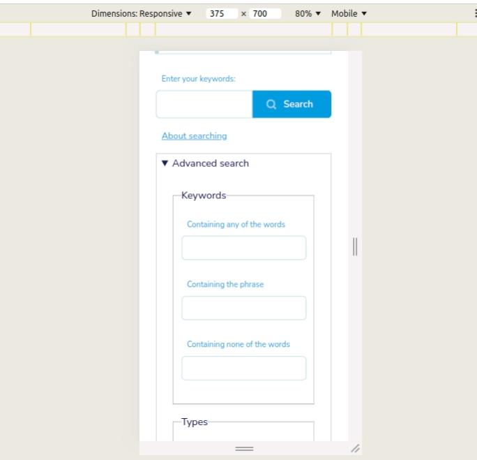 Advance search looks like broken needs to be fixed. [#3493520] | Drupal.org