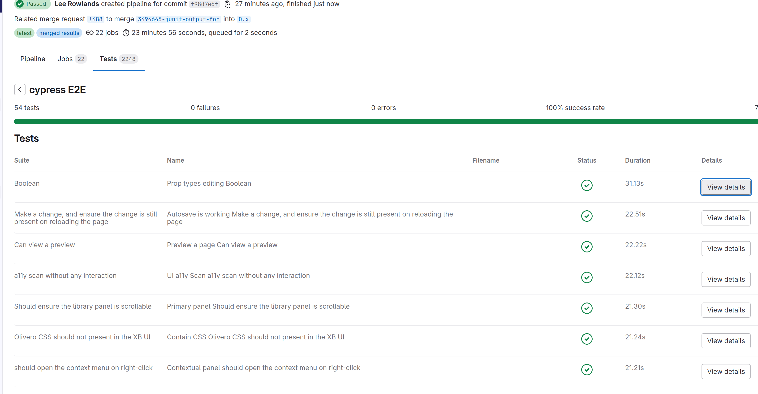 Junit output for cypress [#3494645] | Drupal.org