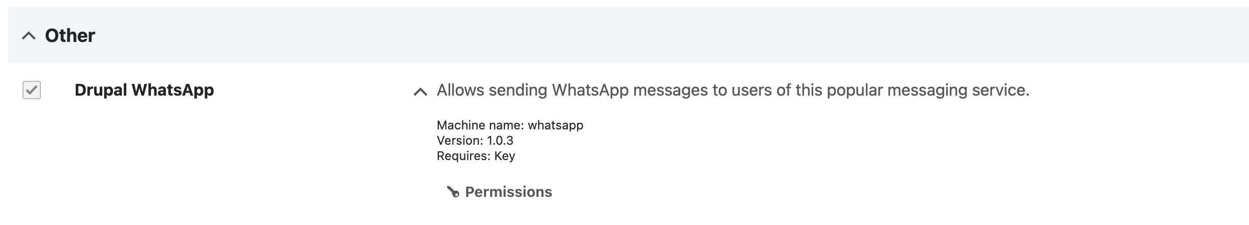 Configuration link in module extension page missing [#3496350] | Drupal.org