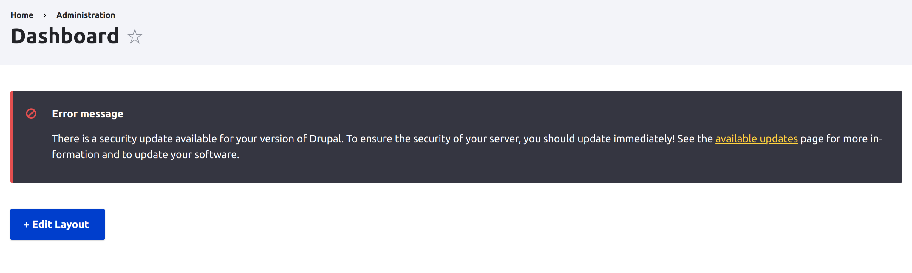 Update 'Edit Layout' link to 'Edit layout' to match other link prompts [#3498093] | Drupal.org