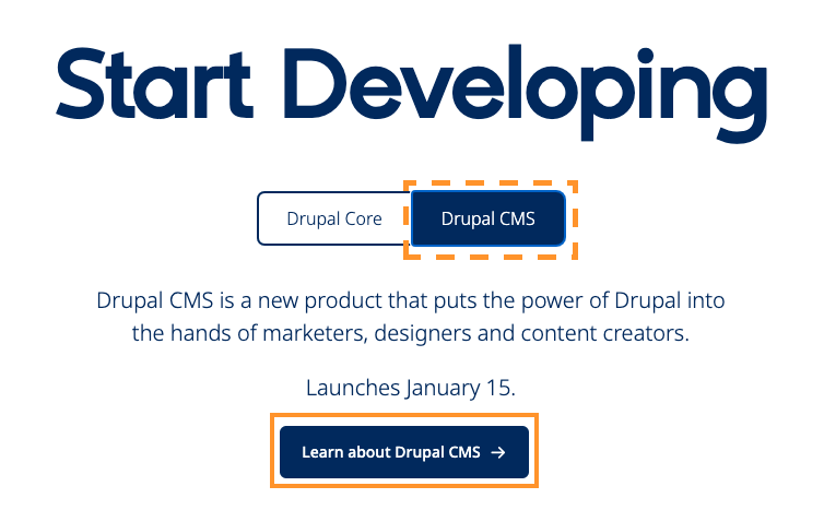 Drupal CMS launched but d.o offers no way to download [#3499887 ...