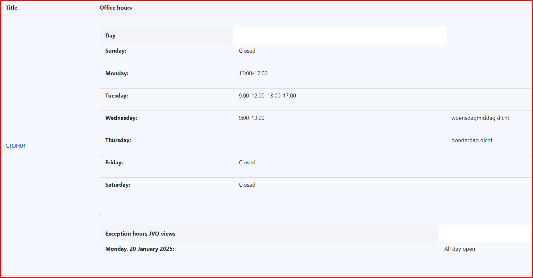 "Title for exceptions section" does not appear in PlainText formatter [#3498528] | Drupal.org