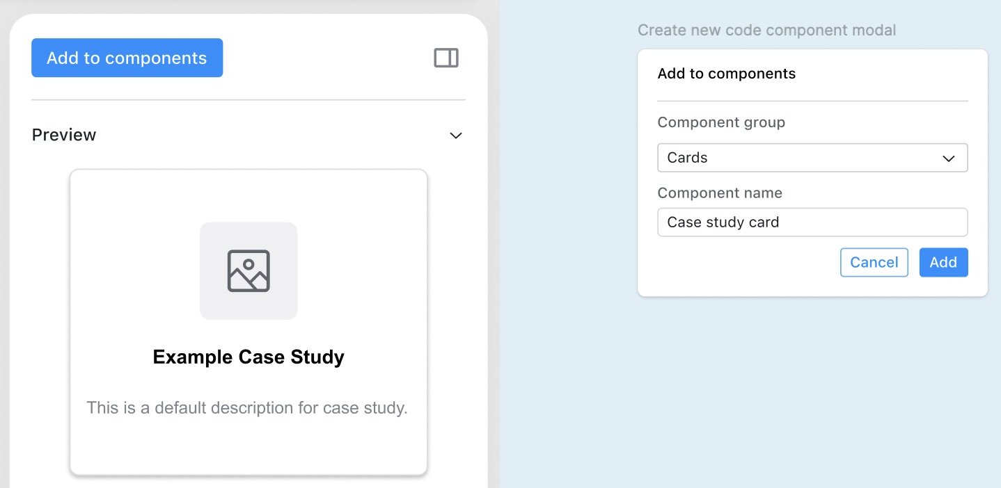 Adding code components to components [#3500071] | Drupal.org