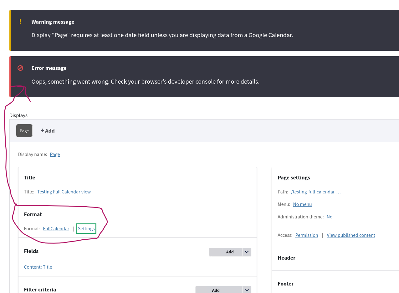 Unable to Configure a View under settings using Fullcalendar [#3501869] | Drupal.org
