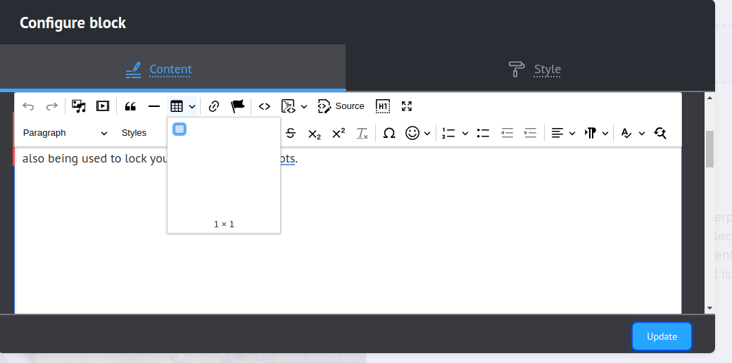CKEditor 5 Table Button Styles Not Working Properly in Layout Builder Rich Texts [#3501646 ...