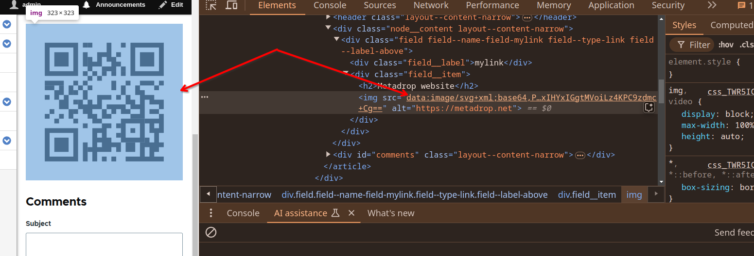 Is the QR code file going to be cached? [#3505716] | Drupal.org