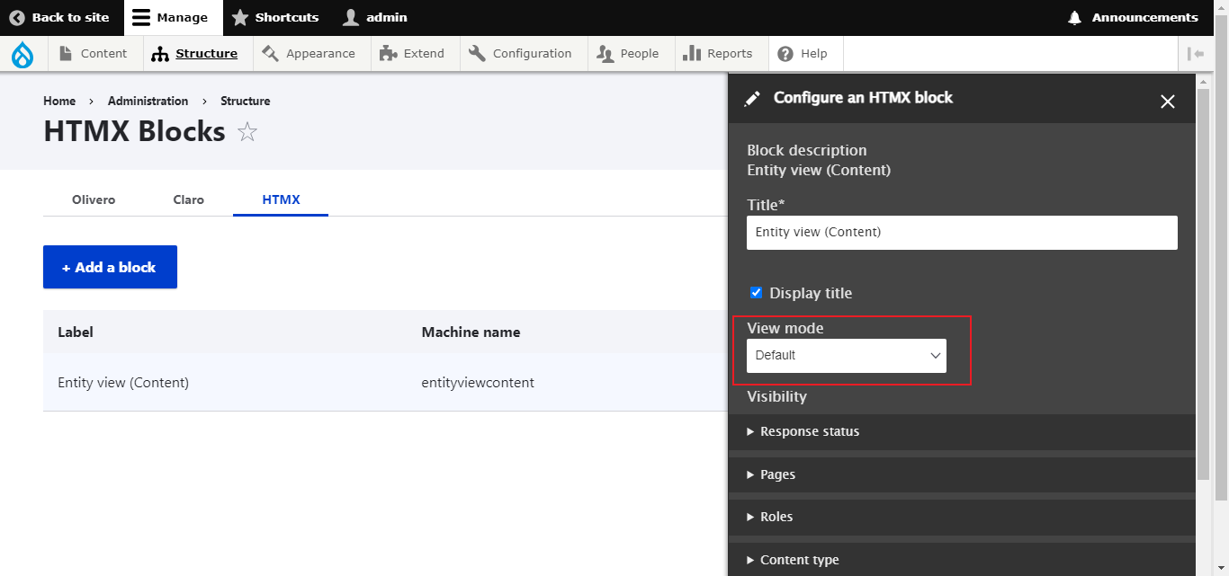 Creating an HTMX block using the ctools [#3509313] | Drupal.org