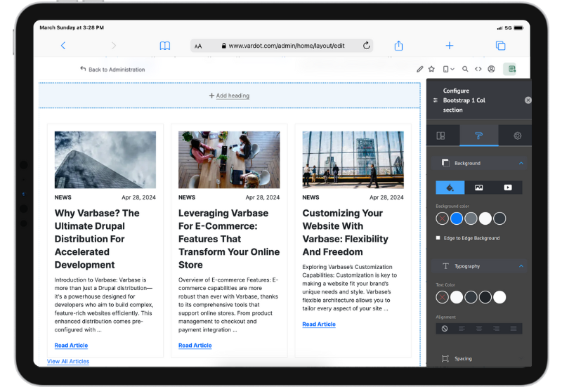Varbase - The Ultimate Drupal CMS Starter Kit (Bootstrap Ready) | Drupal.org