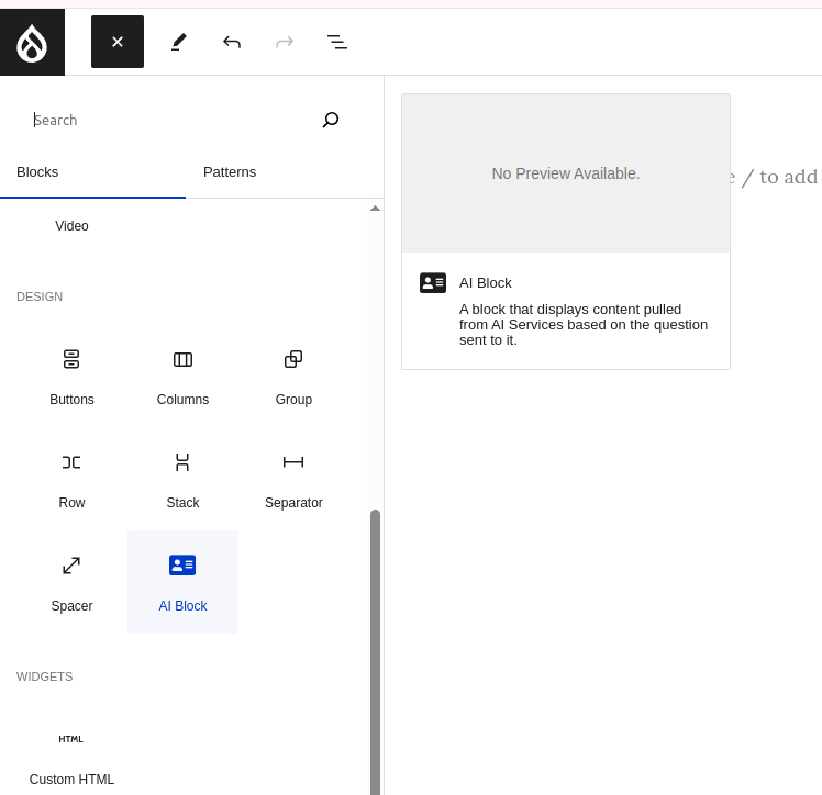 Add a preview and change the icon in the Gutenberg toobox [#3517940] | Drupal.org