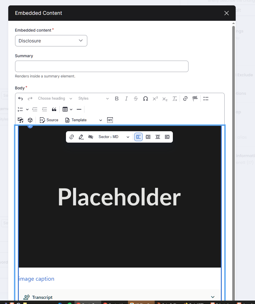 Content embed via another modal (Media Library) pushes embed button beyond viewport [#3524875 ...