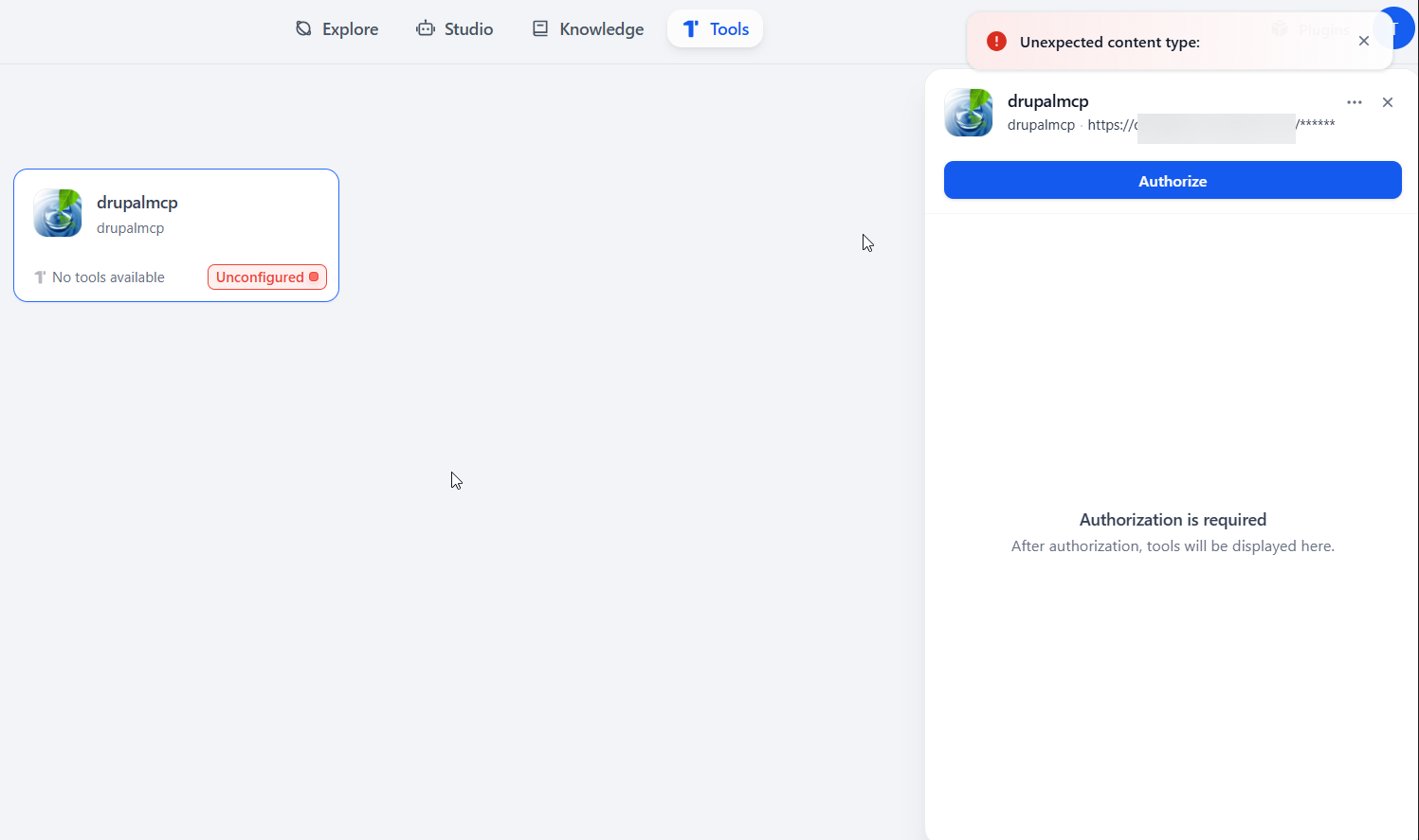Problem connect Dify with Drupal MCP Server [#3537085] | Drupal.org