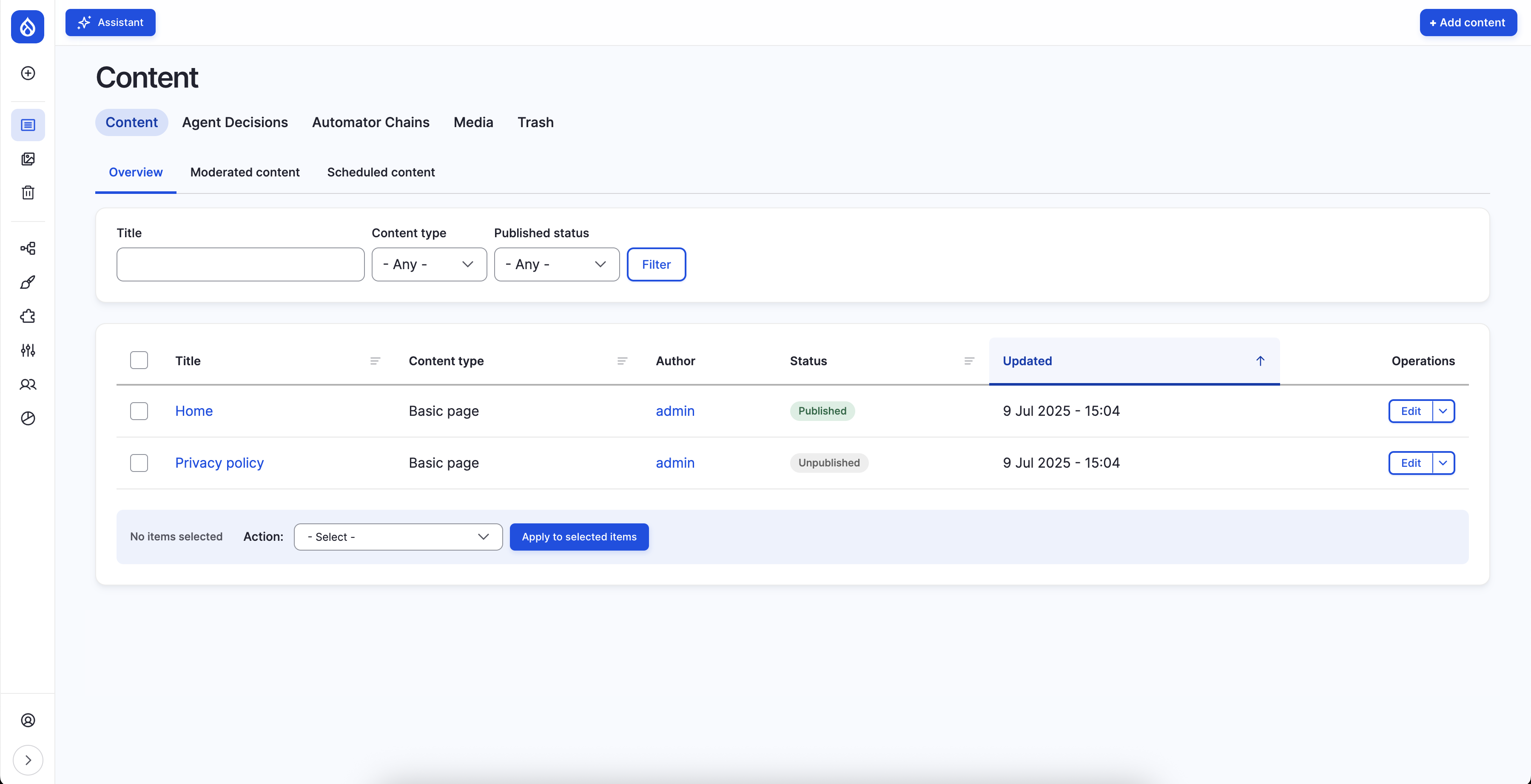 [Meta] - UX / Design Conversational Interface [#3533631] | Drupal.org